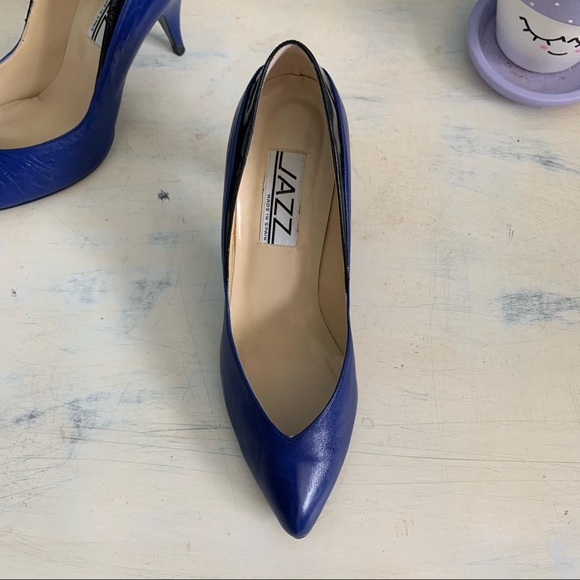 Jazz | Shoes | Vintage Jazz 8s Blue And Black Pumps | Poshmark